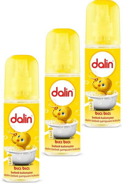 Dalin Bebek Kolonyası Bıcı Bıcı Kokusu 150 ml x 3 Adet Dalin Bebek Kolonyası Bıcı Bıcı Kokusu 150 ml x 3 Adet