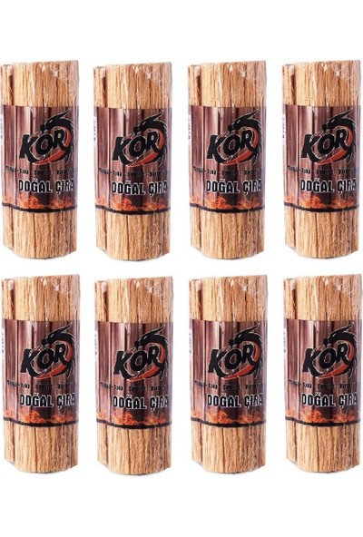 Kor Doğal Çıra Mangal Şömine Soba Barbekü Tutuşturucu 8'li