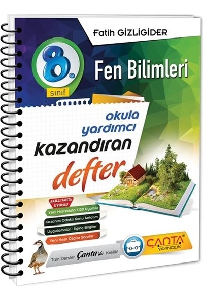 Çanta Yayınları 8. Sınıf Fen Bilimleri Kazandıran Defter