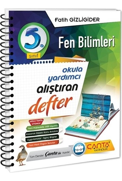 Çanta Yayınları 5. Sınıf Fen Bilimleri Alıştıran Defter