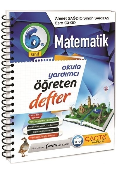 Çanta Yayınları 6. Sınıf Matematik Öğreten Defter Çanta Yayınları 6. Sınıf Matematik Öğreten Defter