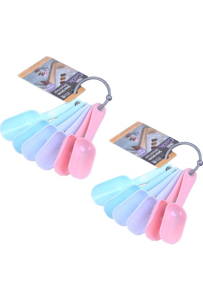 Bimbambom Renkli Küçük Baharat Kaşığı 6'lı 2 Adet