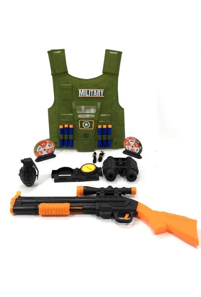 Nizam Oyuncak Sünger Mermili Çelik Yelekli Komando Seti 15 Parça Nizam Oyuncak Sünger Mermili Çelik Yelekli Komando Seti 15 Parça