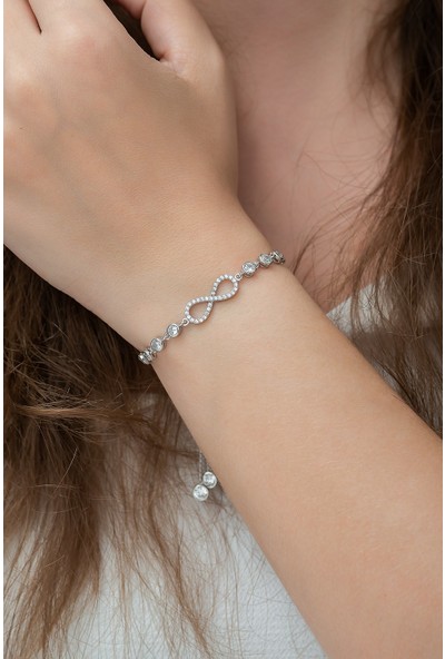 Nereze 925 Ayar Asansörlü Sonsuzluk Bileklik Kadın Gümüş Bileklik Nereze 925 Ayar Asansörlü Sonsuzluk Bileklik Kadın Gümüş Bileklik