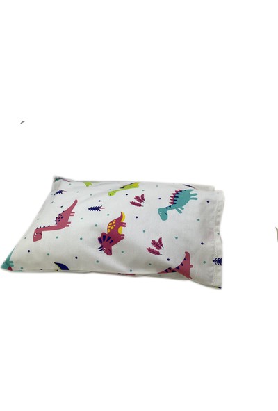 Pafuli El Yapımı Bebek Yastık Kılıfı 35 x 45 cm Renkli Dinazorlar