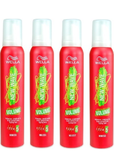 New Wave Saç Köpüğü Volume 200ML x 4 New Wave Saç Köpüğü Volume 200ML x 4