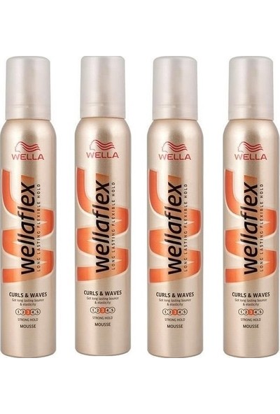 Wellaflex Curl &waves Bukle ve Dalgalı Saçlar Köpük 250 x 4