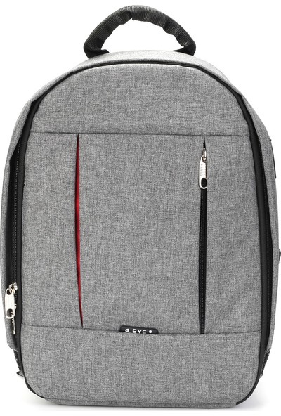 Eye 6611 Fotoğrafçı Çantası Gri Kırmızı