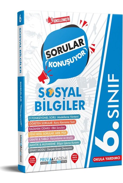 Pruva Akademi 6. Sınıf Sosyal Bilgiler Sorular Konuşuyor Pruva Akademi 6. Sınıf Sosyal Bilgiler Sorular Konuşuyor