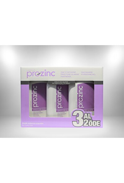 Prozinc Arındırıcı Şampuan Yağlı Ve Kepekli Saçlar Için Günlük Kullanım Şampuanı 3x300ml