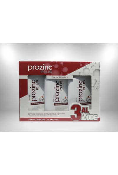 Prozinc Plus Şampuan Seti 300 ml - 3 AL 2 ÖDE