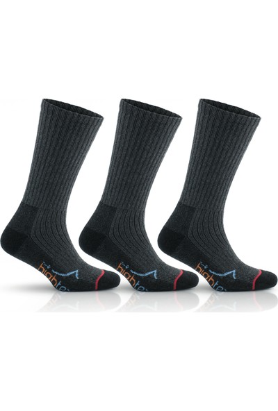 Hightex Yürüyüş Trekking Outdoor Çorap 3 Çift Füme