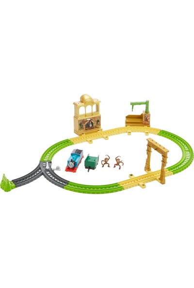 Thomas ve Arkadaşları Orman Macerası Oyun Seti, Motorlu Oyuncak Tren, Raylar, Saray, Ağaçlı Platform ve 2 Maymun Figürü Dahil FXX65 Thomas ve Arkadaşları Orman Macerası Oyun Seti, Motorlu Oyuncak Tren, Raylar, Saray, Ağaçlı Platform ve 2 Maymun Figürü Dahil FXX65