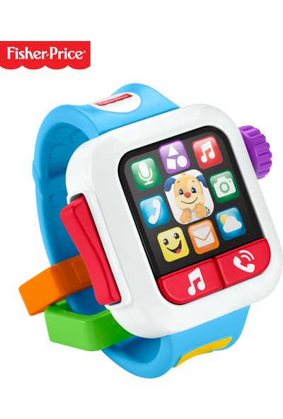 Fisher-Price Eğlen & Öğren Akıllı Saat (Türkçe ve İngilizce), Müzikli Bebek Oyuncağı GMM53 Fisher-Price Eğlen & Öğren Akıllı Saat (Türkçe ve İngilizce), Müzikli Bebek Oyuncağı GMM53