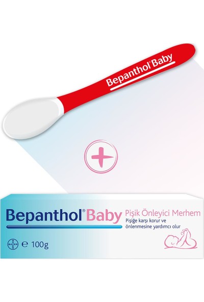 Bepanthol Baby Pişik Önleyici Merhem 100 gr + Fisher Price Kirmizi Mama Kaşığı Bepanthol Baby Pişik Önleyici Merhem 100 gr + Fisher Price Kirmizi Mama Kaşığı
