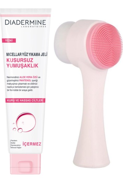 Diadermine Cilt Temizleme Fırçası ve Micellar Yüz Yıkama Jeli Kusursuz Yumuşaklık 150ml Diadermine Cilt Temizleme Fırçası ve Micellar Yüz Yıkama Jeli Kusursuz Yumuşaklık 150ml
