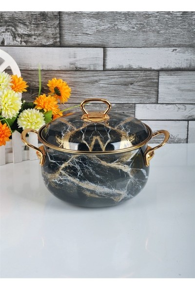 Paçi Home Emaye Elit Tencere Mermer 20 cm S-200615 Paçi Home Emaye Elit Tencere Mermer 20 cm S-200615