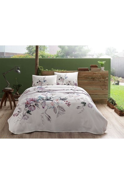 Taç Lucina Çift Kişilik Pike Takımı Pembe