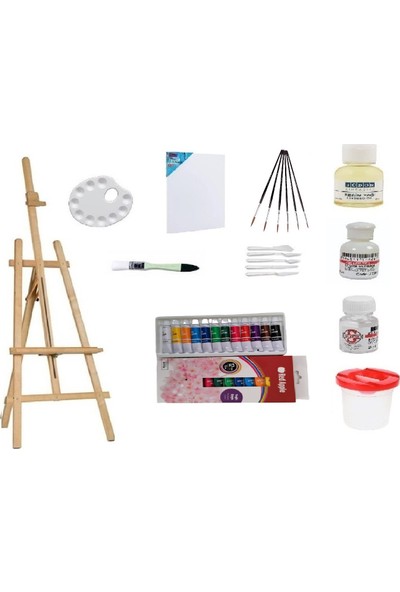 Karahan Şövale Yağlı Boya Seti 175 cm