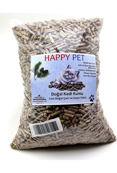 Happy Pet Kedi Kumu 5 kg 7.5 lt Doğal Çam ve Kayın Pelet (PET12) Happy Pet Kedi Kumu 5 kg 7.5 lt Doğal Çam ve Kayın Pelet (PET12)