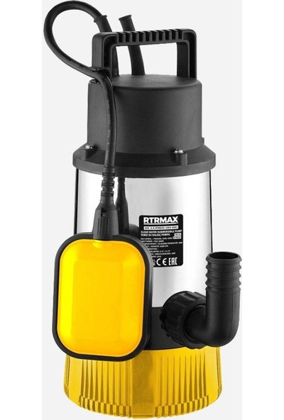 RTRMAX RTM845 800 Watt 30 mt Temiz Su Paslanmaz Dalgıç Pompa RTRMAX RTM845 800 Watt 30 mt Temiz Su Paslanmaz Dalgıç Pompa
