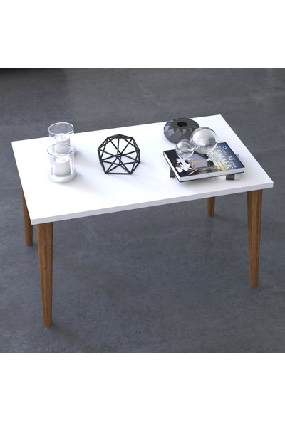 Remaks Retro Orta Sehpa - Beyaz Remaks Retro Orta Sehpa - Beyaz