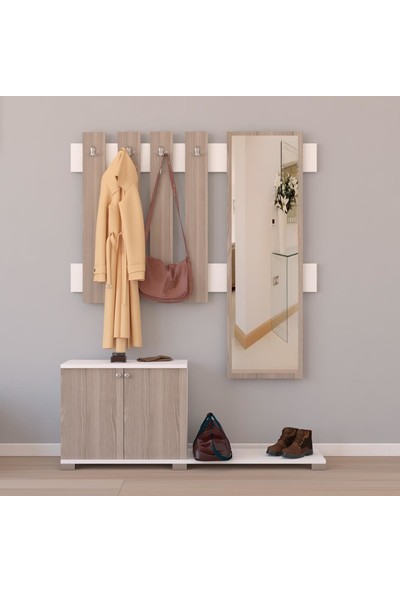 Remaks Papatya Vestiyer Portmanto Takımı - Cordoba