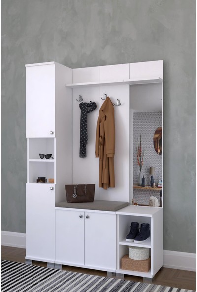 Vestiyer Remaks Foça Portmanto Beyaz