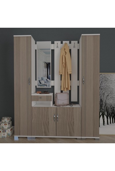 Remaks Menekşe Vestiyer Portmanto Takımı - Cordoba