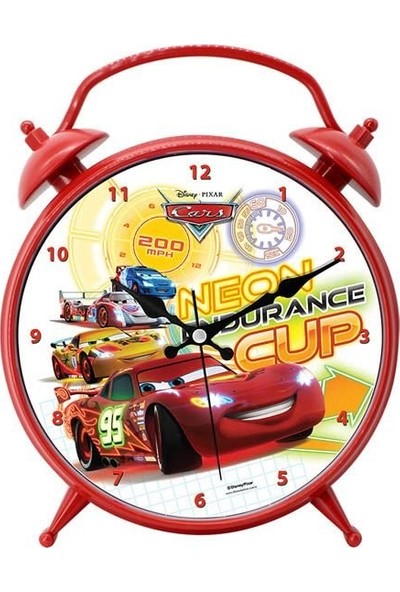 Eslight Cars Duvar Saati Şimşek Mcqueen Duvar Saati