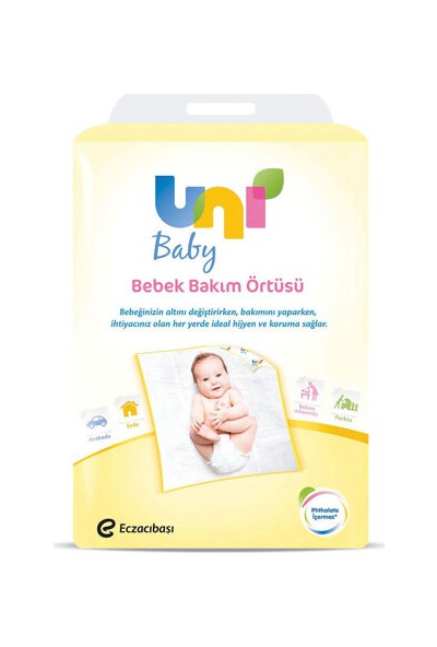 Uni Baby Bebek Bakım Örtüsü 10'lu