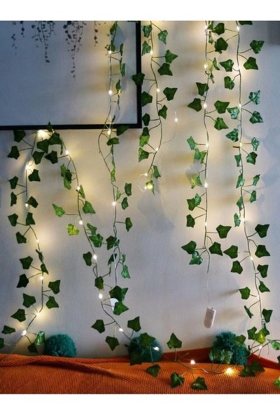 Partini Seç Peri LED 3 m Günışığı Yapay Yapraklı Sarmaşık Partini Seç Peri LED 3 m Günışığı Yapay Yapraklı Sarmaşık
