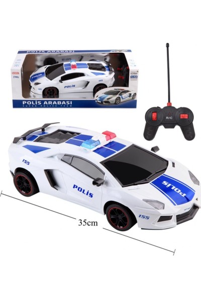 Toysan 1:12 Uzaktan Kumandalı Şarjlı Işıklı Polis Arabası Lamborghini - 35 cm