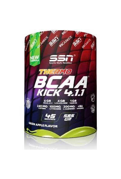 Ssn Bcaa Thermo Kick 585 gr Yeşil Elma Ssn Bcaa Thermo Kick 585 gr Yeşil Elma