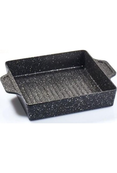 Falez Karem 28 x 28 cm Granıt Tepsi Gri