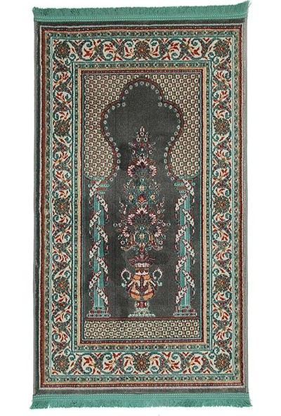 Nakka Halı Seccade Namazlık Vintage Sc07A Gri Nakka Halı Seccade Namazlık Vintage Sc07A Gri