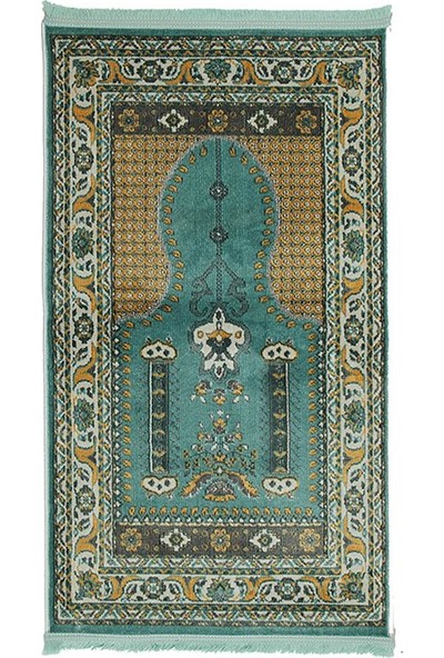 Nakka Halı Seccade Namazlık Vintage Sc05A Turkuaz Nakka Halı Seccade Namazlık Vintage Sc05A Turkuaz