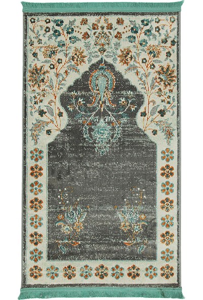 Nakka Halı Seccade Namazlık Vintage Sc09A Gri Nakka Halı Seccade Namazlık Vintage Sc09A Gri
