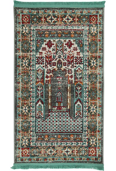 Nakka Halı Seccade Namazlık Vintage Sc02A Gri Nakka Halı Seccade Namazlık Vintage Sc02A Gri