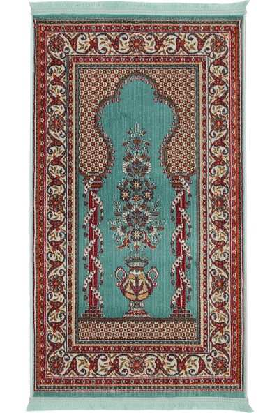 Nakka Halı Seccade Namazlık Vintage Sc07A Turkuaz Nakka Halı Seccade Namazlık Vintage Sc07A Turkuaz