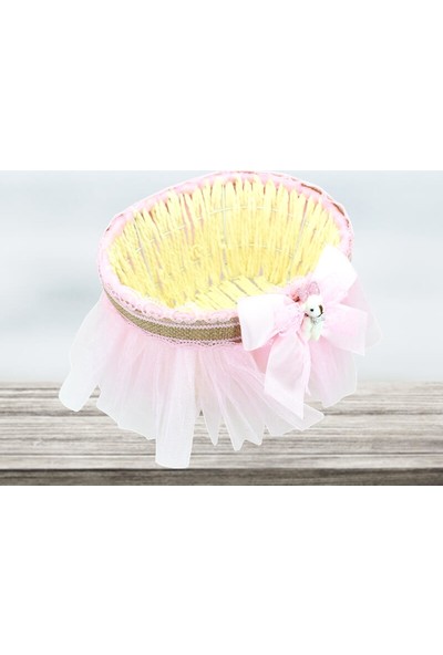 Süsle Bebek & Parti Ayıcıklı Tüllü Oval Sepet Pembe Süslü Süsle Bebek & Parti Ayıcıklı Tüllü Oval Sepet Pembe Süslü
