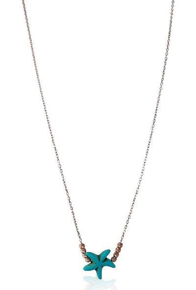 Parle Silver Deniz Yıldızı Turkuaz Kolye Parle Silver Deniz Yıldızı Turkuaz Kolye