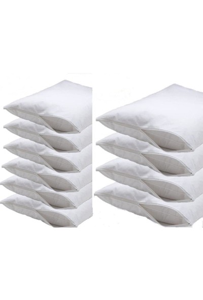 Soft Colours Fermuarlı 10 Adet Beyaz Yastık Astarı %100 Pamuk Yastık Kılıfı Koruyucu Soft Colours Fermuarlı 10 Adet Beyaz Yastık Astarı %100 Pamuk Yastık Kılıfı Koruyucu