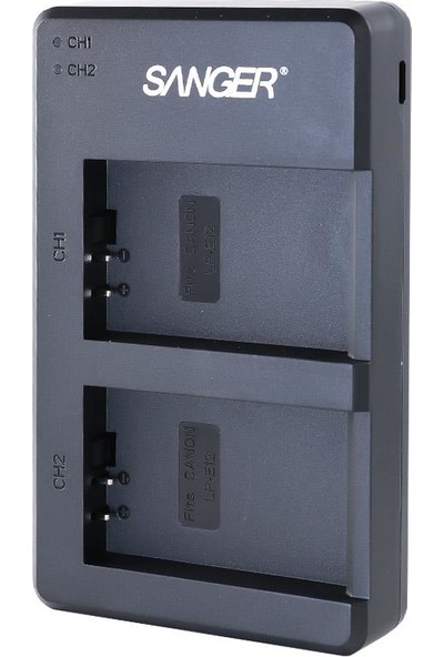 Sanger LP-E12 Canon 2'li USB Şarj Aleti Sanger LP-E12 Canon 2'li USB Şarj Aleti
