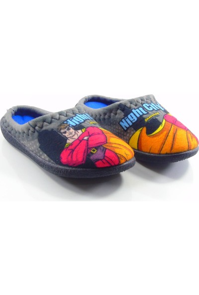 Gezer Erkek Çocuk Kışlık Ev Terlik Gri Siyah - 12788