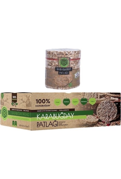 Glutensiz Fabrika Karabuğday Patlağı Sade 88 gr x 6'lı Glutensiz Fabrika Karabuğday Patlağı Sade 88 gr x 6'lı