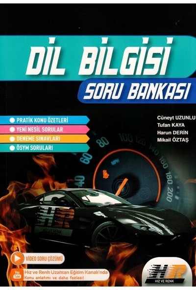 Hız ve Renk Yayınları TYT AYT Dil Bilgisi Soru Bankası - Cüneyt Uzunlu