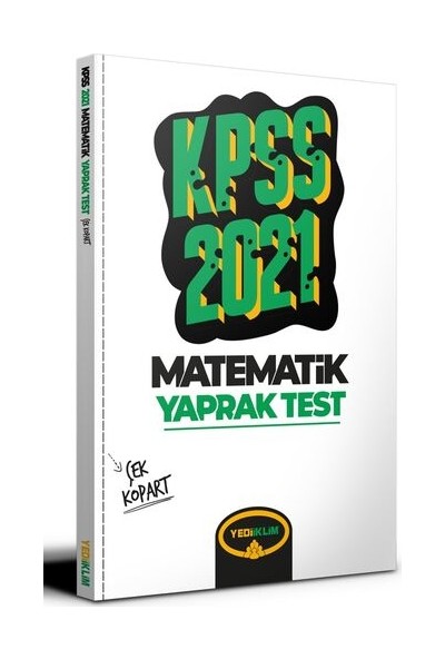 Yediiklim Yayınları Kpss 2021 Genel Yetenek Matematik Çek Kopart Yaprak Test Yediiklim Yayınları Kpss 2021 Genel Yetenek Matematik Çek Kopart Yaprak Test