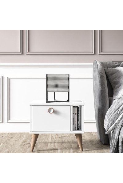 Ruum Store By Doğtaş Vega Komodin Kapaklı Opak Beyaz Ruum Store By Doğtaş Vega Komodin Kapaklı Opak Beyaz