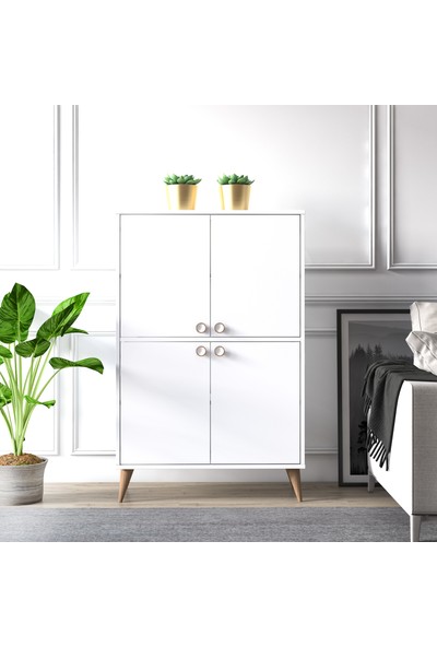 Ruum Store By Doğtaş Vega Geniş Dört Kapaklı Dolap Opak Beyaz Ruum Store By Doğtaş Vega Geniş Dört Kapaklı Dolap Opak Beyaz